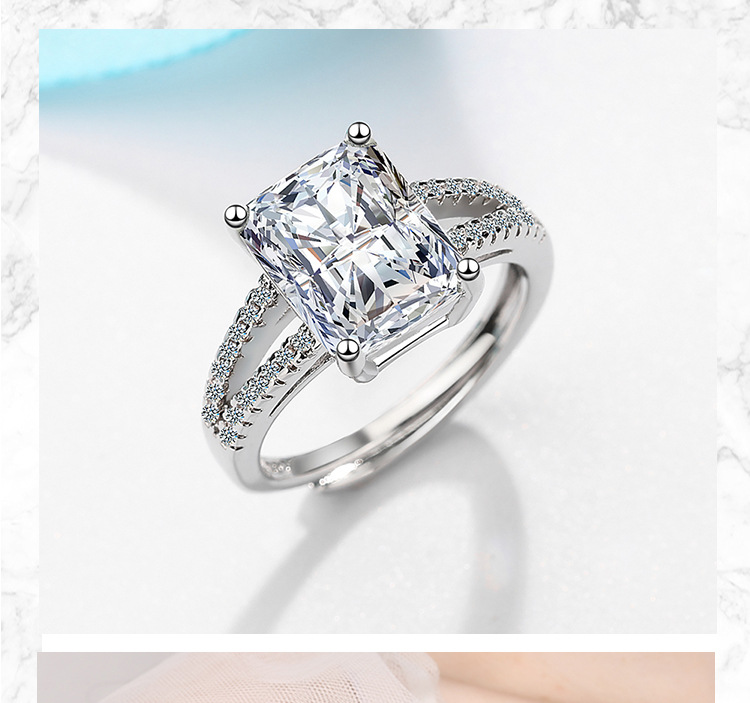 戒指环长方形锆石婚钻戒欧美个性时尚手饰戒指-阿里巴巴