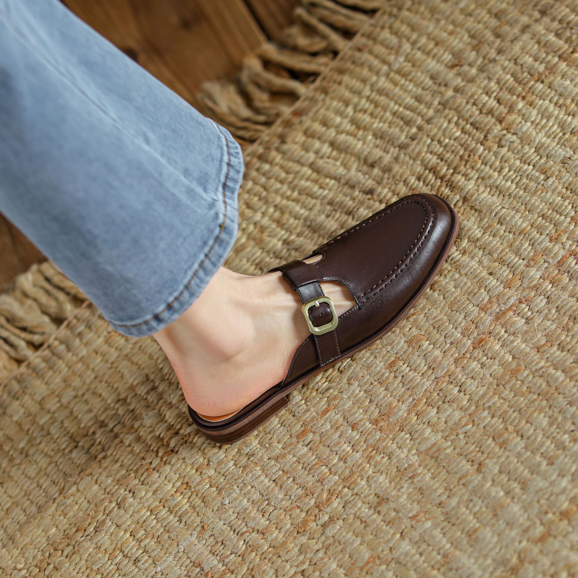 CHIKO Rita Square Toe Block Heels Clogs/Mules Shoes