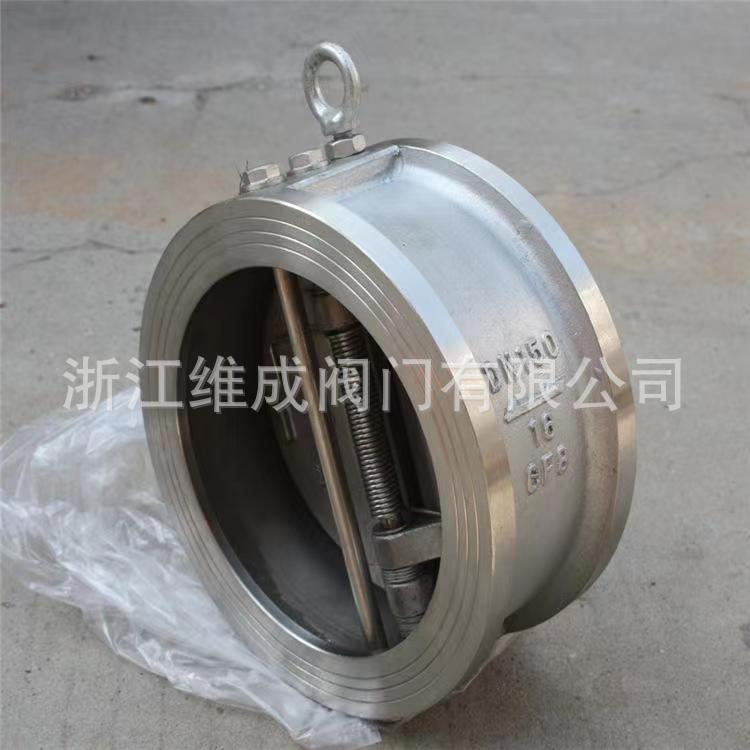 304不锈钢对夹蝶式止回阀H76W-16P 双瓣对夹止回阀 单向阀逆止阀-阿里巴巴
