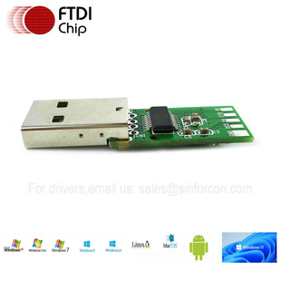 FTDI FT-X FT231XS USB RS232转换器 转换板 超级终端 串口通讯板-阿里巴巴