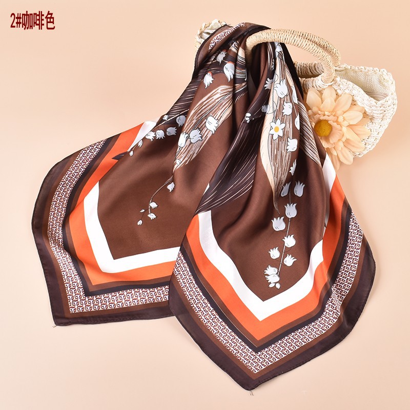 new simple elegant lily 70 small silk scarf professional scarf ...