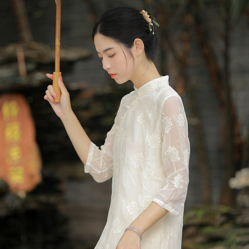 restoring ancient ways Qipao Chinese dress retro cheongsam for women ...