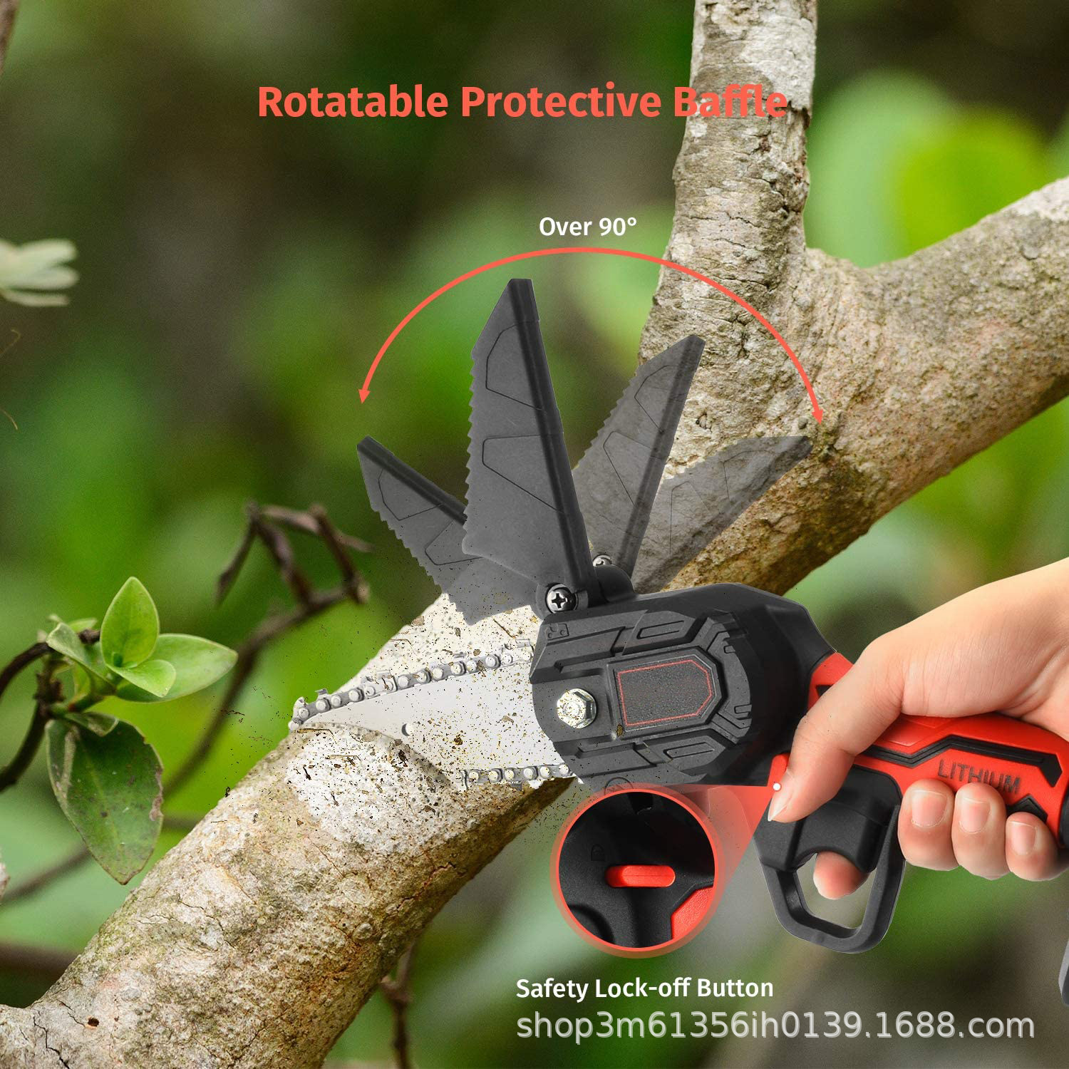 Electric Mini Chainsaw 4-Inch Cordless Chainsaw 20V迷你电锯-阿里巴巴