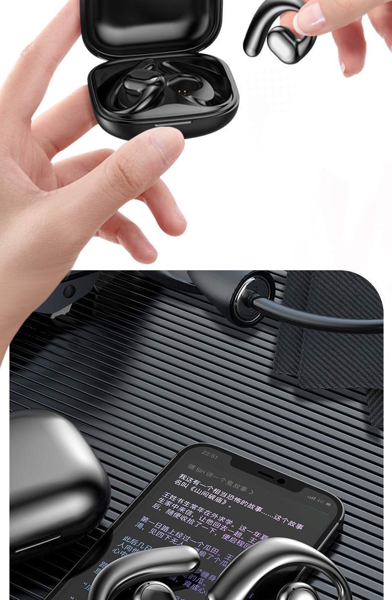 R15新款跨境私模TWS双挂耳式蓝牙耳机骨传导运动耳机源头厂家直销-阿里巴巴