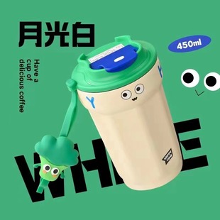 网红高颜值奇趣表情女生保温杯水杯316不锈钢卡通可爱情侣随行杯-阿里巴巴