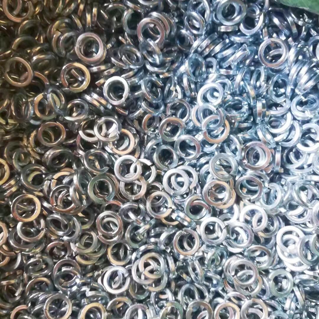 GB93-76弹垫国标镀锌弹垫 65Mn高强度开口弹簧垫圈镀锌弹性垫片-阿里巴巴
