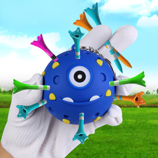 跨境高尔夫球钉收纳包 病毒造型球tee包 高尔夫球座可装18个球TEE-阿里巴巴