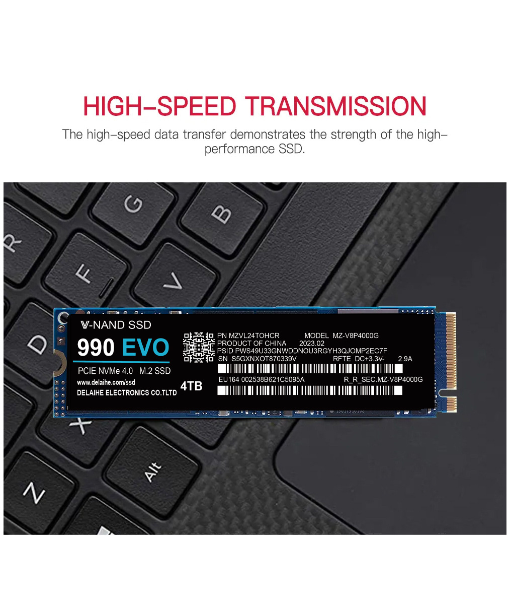 980EVO PCIE4.0 NVMe SSD 2280 m.2 固态硬盘高速硬盘4TB 990PRO-阿里巴巴