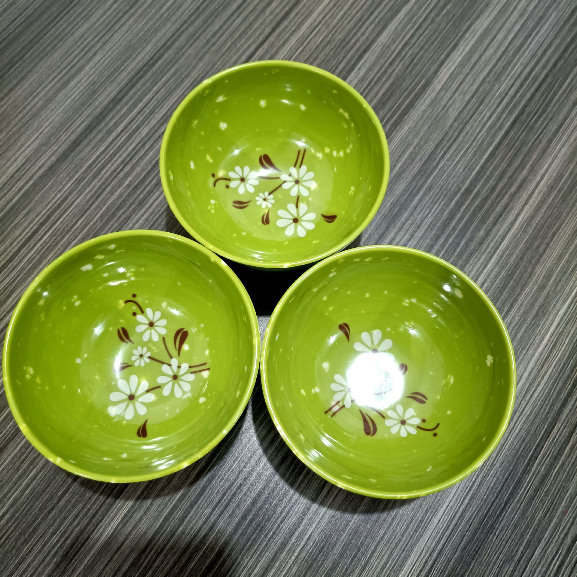 green printing small bowl rice bowl fast food bowl spicy hot pot rice ...