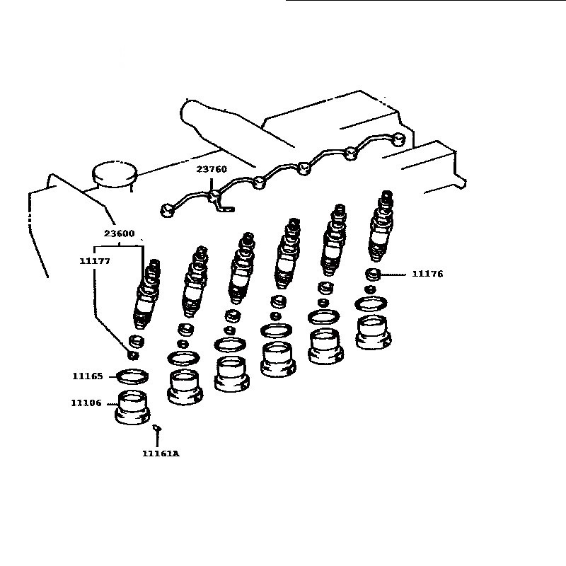 适用于陆地巡洋舰1HZ 4.2L HZJ75发动机回油管MYG011 23761-17010-阿里巴巴
