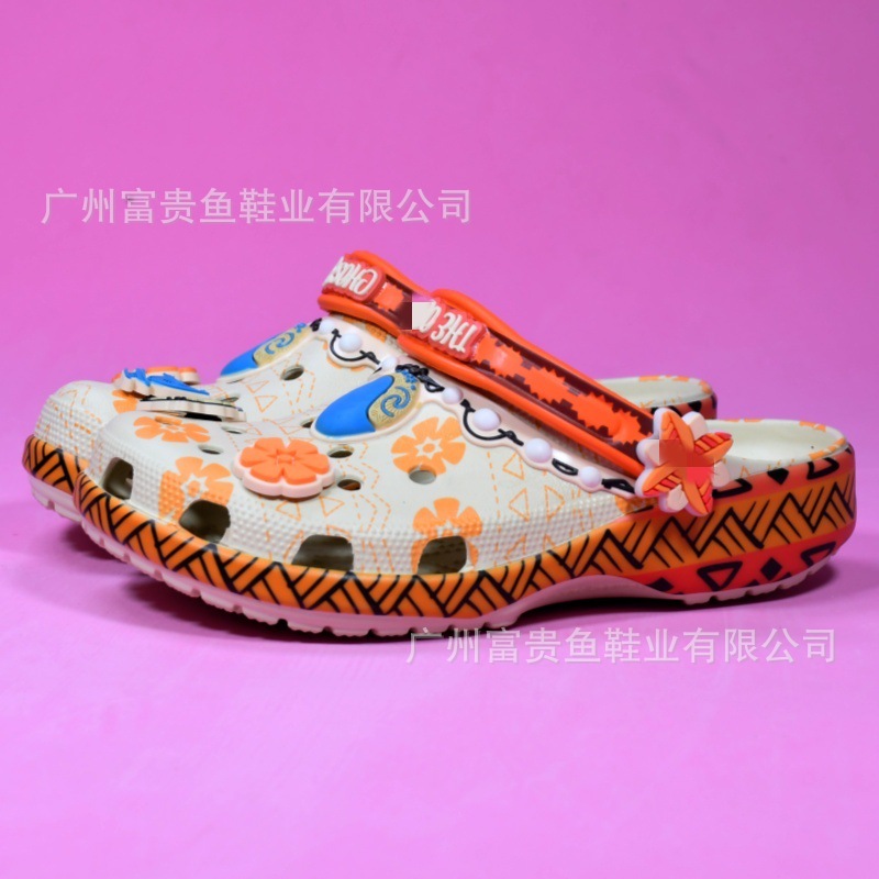 卡家海洋奇缘联名野人二代莫阿娜男女同款成人洞洞鞋沙滩鞋211195-阿里巴巴