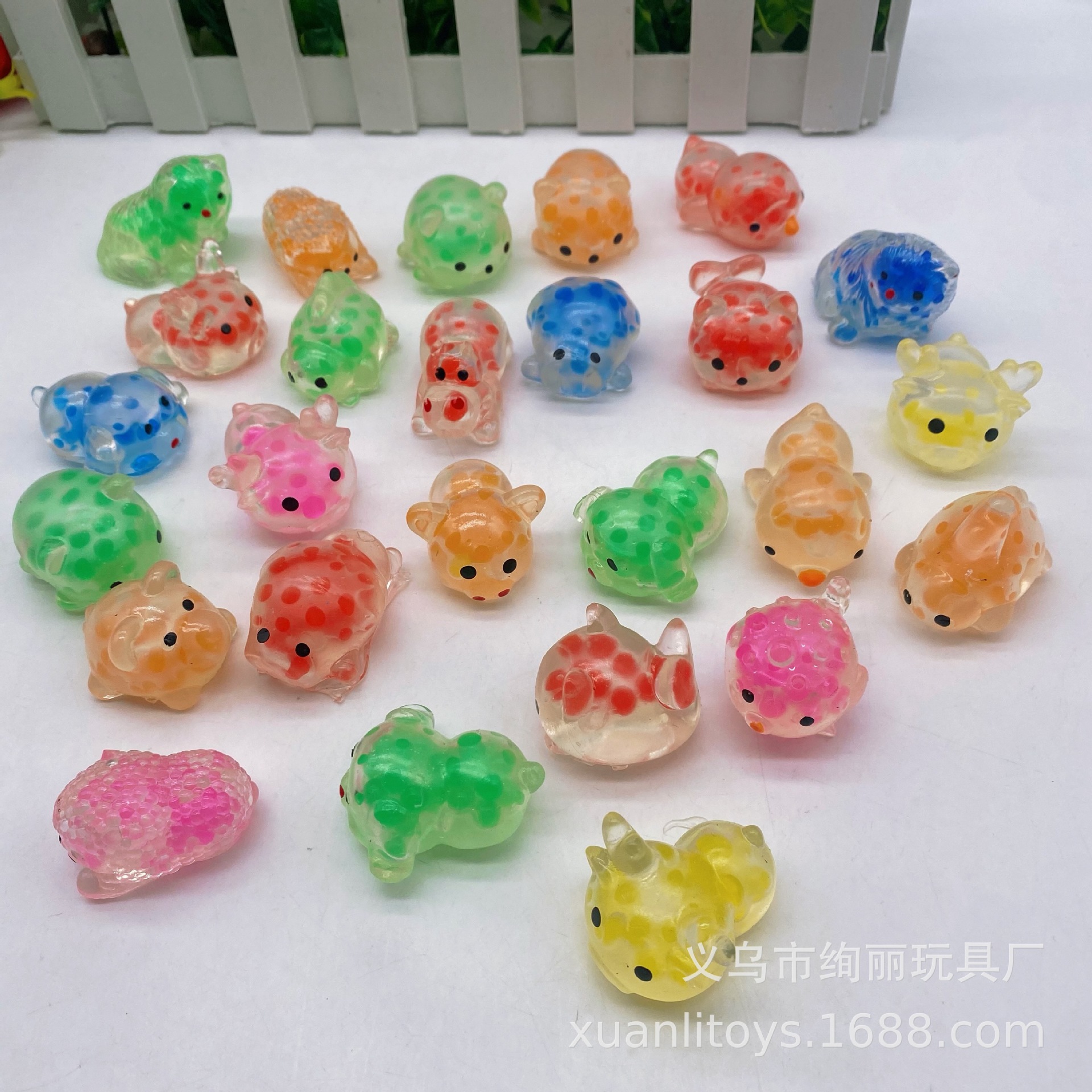 现货 泡大珠子捏捏乐 泡大珠动物团子TPR捏捏乐团子解压发泄玩具-阿里巴巴