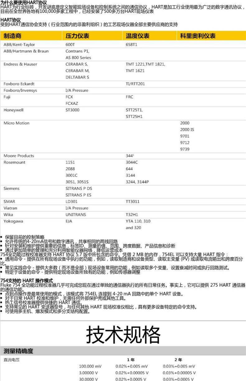 福禄克Fluke多功能校准仪高精度过程校验仪F753/F754HART通讯协议-阿里巴巴