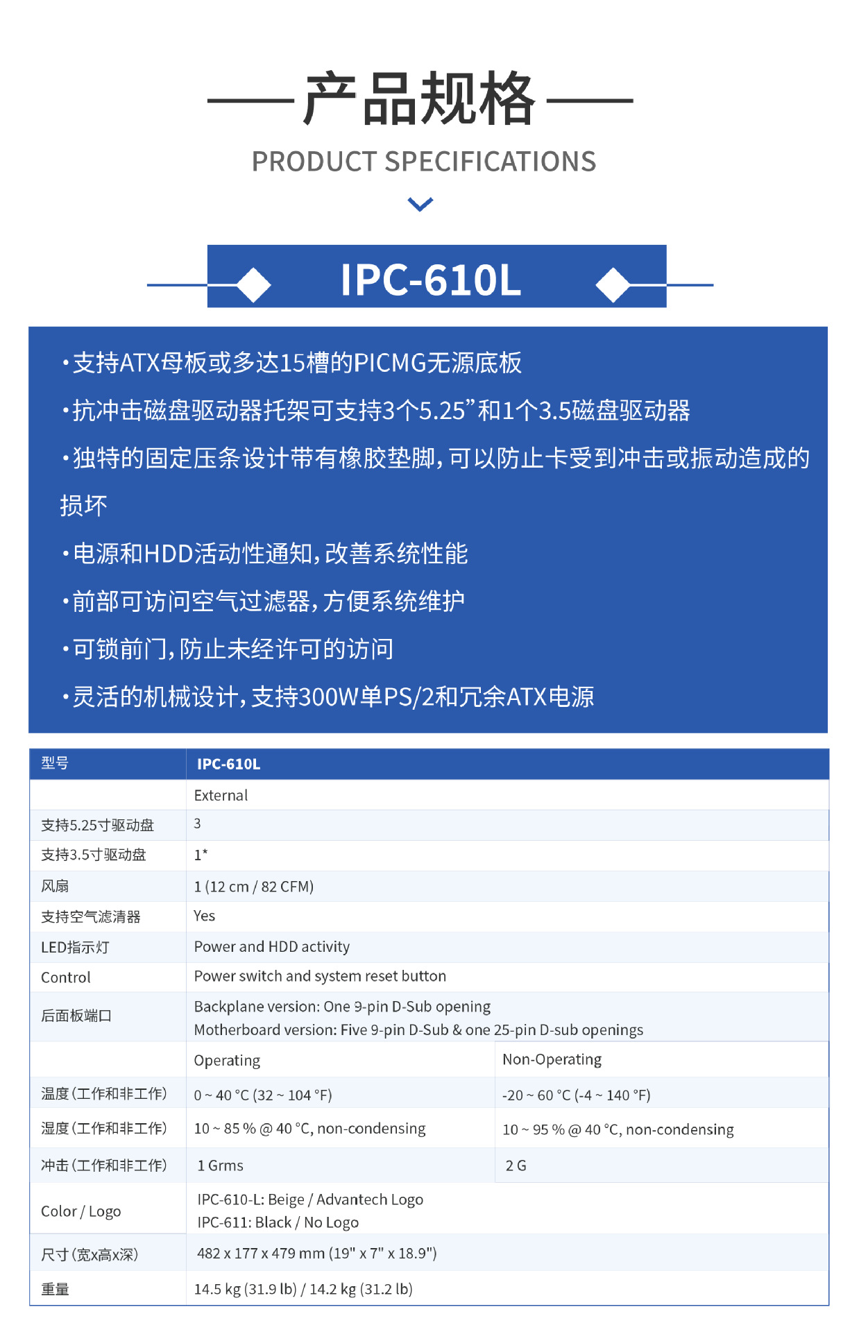 研华工控机IPC-610L上架式4U工控电脑工业电脑原装研华工业控制机-阿里巴巴