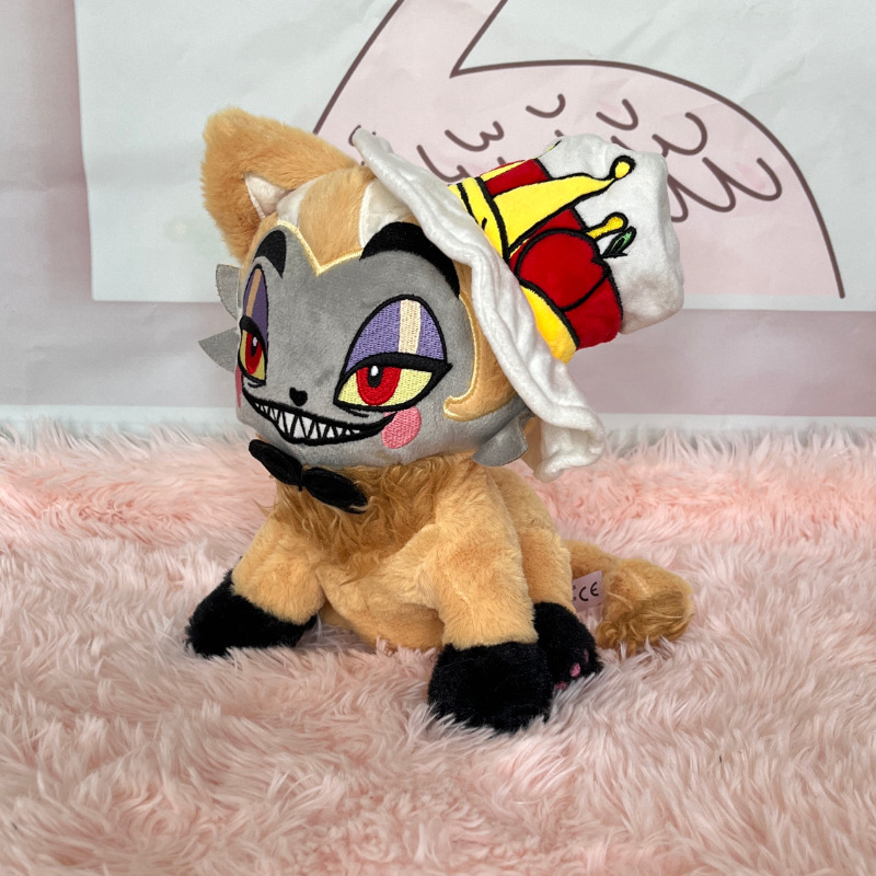 跨境 Lucifer Meow Hazbin Hotel地狱客栈玩偶天使猫猫毛绒玩具-阿里巴巴