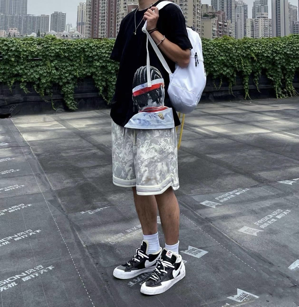 Stu 夏季扎染风小logo刺绣美式织带短裤 运动休闲五分中裤 跨境潮-阿里巴巴