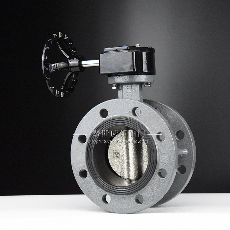 手动手轮涡轮蜗杆法兰铸钢蝶阀 D341X-16C DN200 250 300 350 450-阿里巴巴