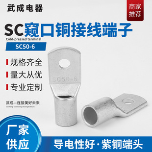 SC50-6 50-8 50-10冷压铜接线端子铜鼻子新能源蓄电池专用端子-阿里巴巴