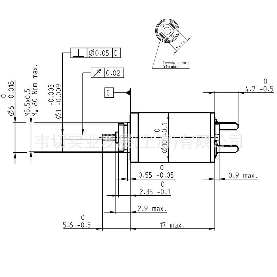 MAXON 微型直流电机 马达 RE10 稀有金属电刷 6V 0.75W 118386-阿里巴巴