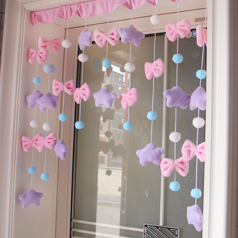 少女心ins紫星かわいいアニメ装飾カーテンカーテンdiyビーズカーテン飾りカーテンプレゼント | | 7sGood通販