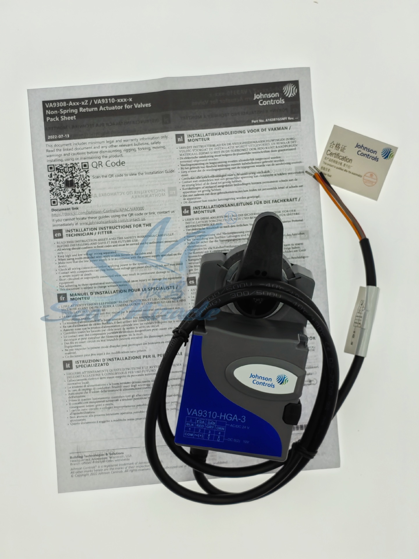 江森水阀VA9310-HGA/AUA-3电动执行机构10Nm通用型阀门执行器-阿里巴巴