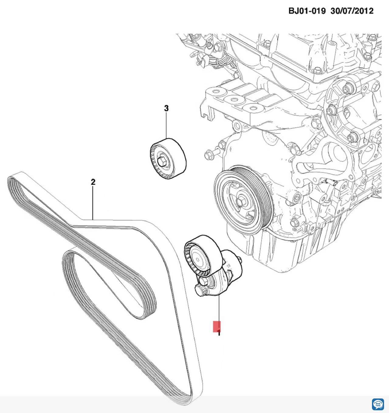 25183297 25194788适用于雪佛兰 大宇 皮带张紧轮 正时皮带张紧器-阿里巴巴