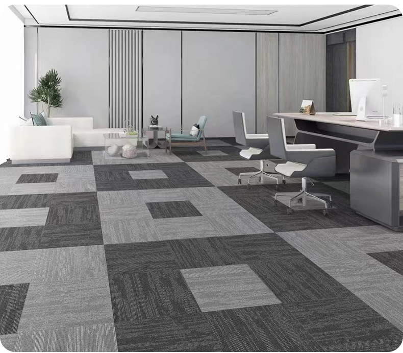 商用拼块写字楼办公室地毯现代简约方块地毯灰色会议室地毯拼装-阿里巴巴