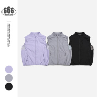 Shibuya Element夏季薄款马甲男女立领户外钓鱼背心机能外套F5201-阿里巴巴