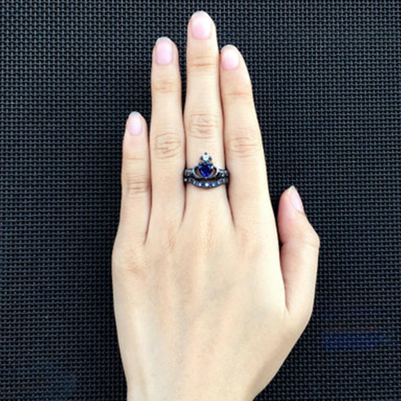 Wish Cross border Accessories Fashion Stainless Steel Ring Set Zircon wish-cross-border-accessories-fashion-stainless-steel-ring-set-zircon