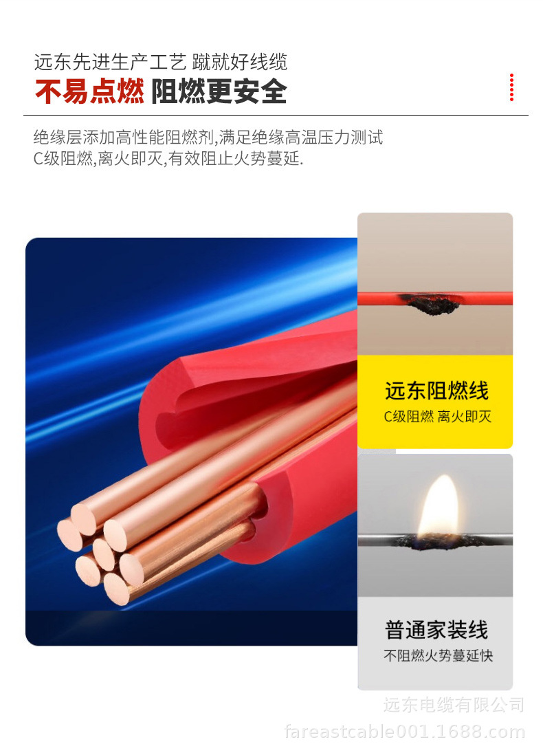 远东电缆厂家电线BVR16平方单芯多股软线电源线现货直发-阿里巴巴