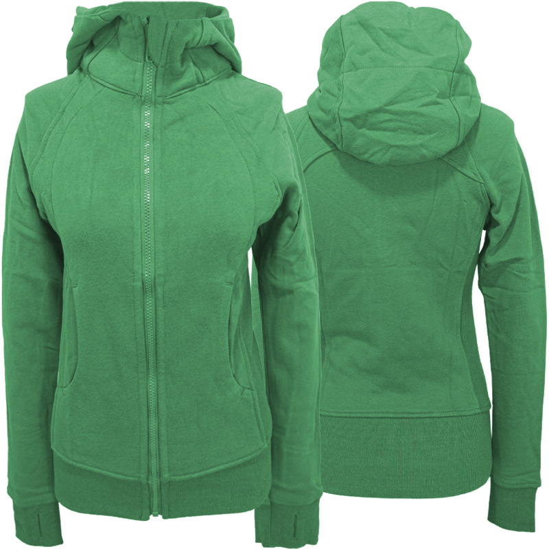 瑜伽服 Scu卫衣经典秋冬修身版加绒加厚保暖抓绒帽衫外套女-阿里巴巴