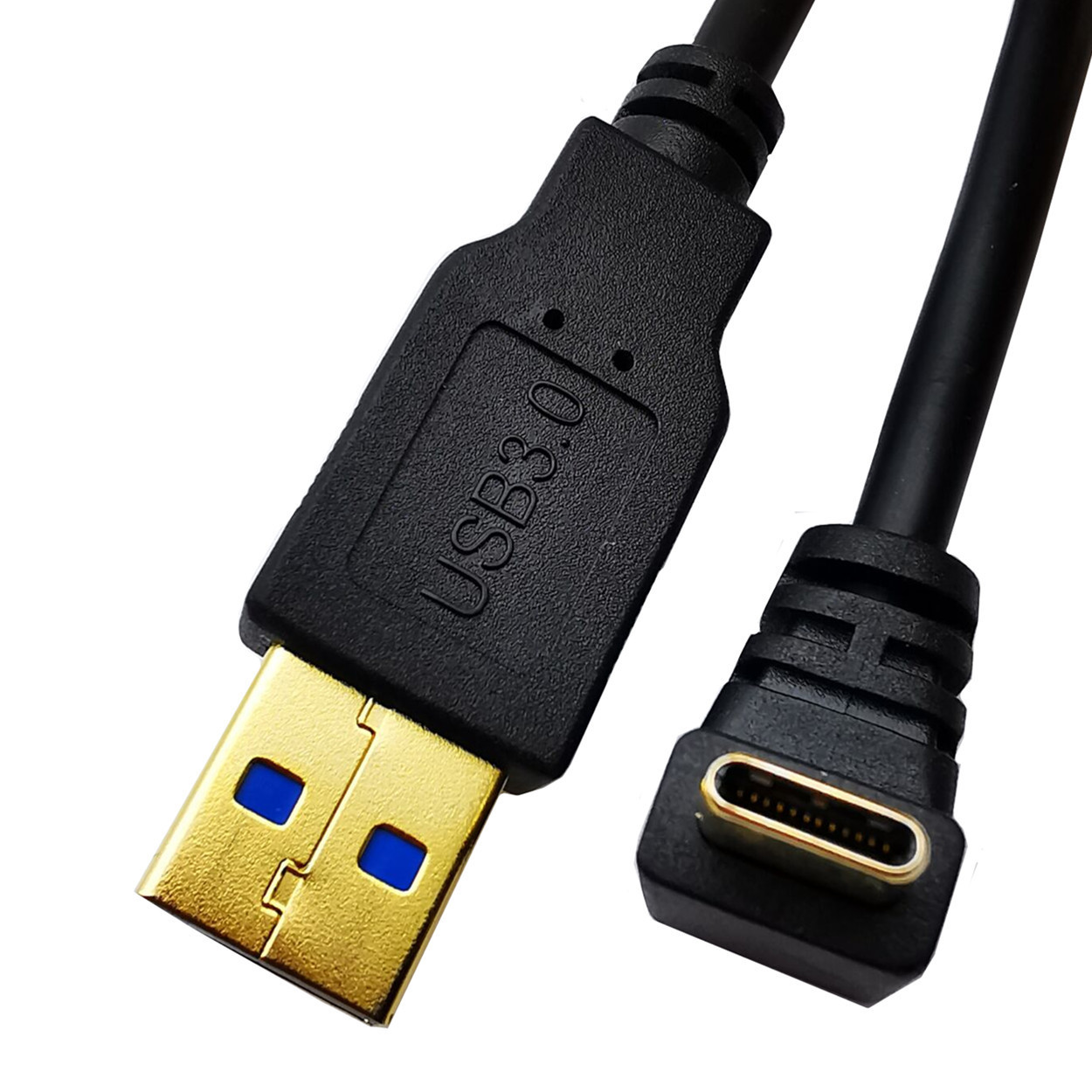 镀金高速USB3.0版本Type-C 90度弯电脑笔记本手机数据充电连接线-阿里巴巴