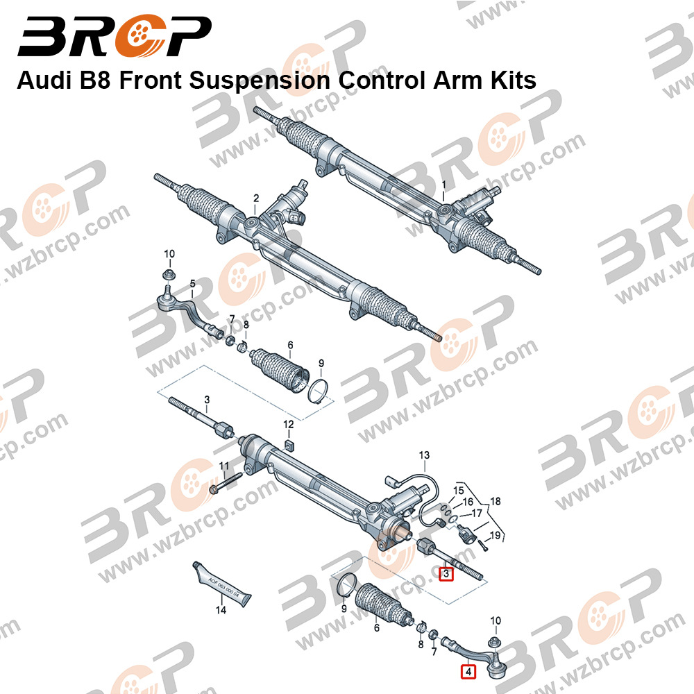 适用于奥迪A4L B8前悬架套件直臂弯臂摆臂控制臂横拉杆平衡杆球头-阿里巴巴