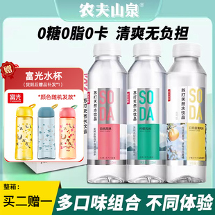 农夫山泉的天然苏打水整箱24瓶孕妇专用白桃日向夏橘味410ml*15瓶-阿里巴巴