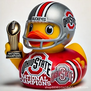 跨境新款Ohio State Buckeyes National Champions Duck奖杯鸭-阿里巴巴