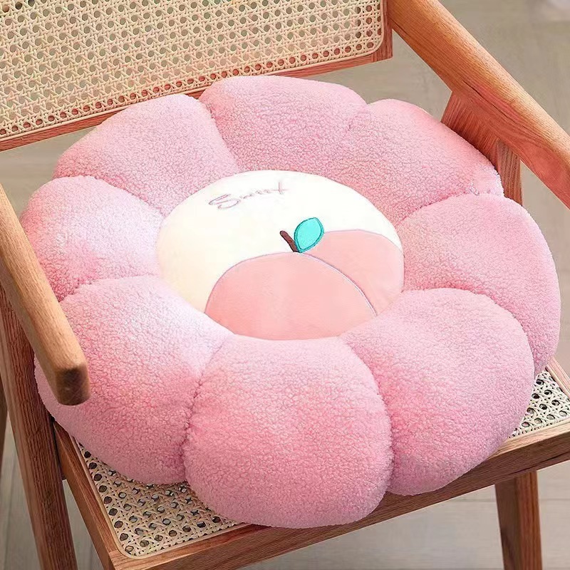 Fruit Pumpkin Futon Cushion Lazy Living Room Ass Cushion Thickened Hair ...