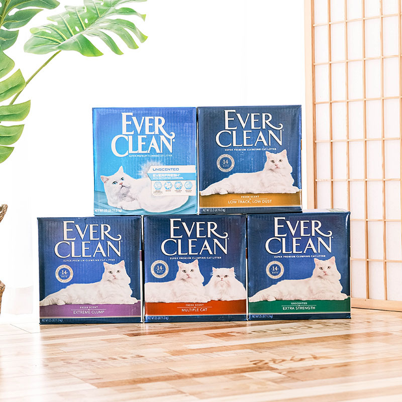 铂钻猫砂美国进口EverClean膨润土矿石无尘25磅吸水活性炭除臭-阿里巴巴