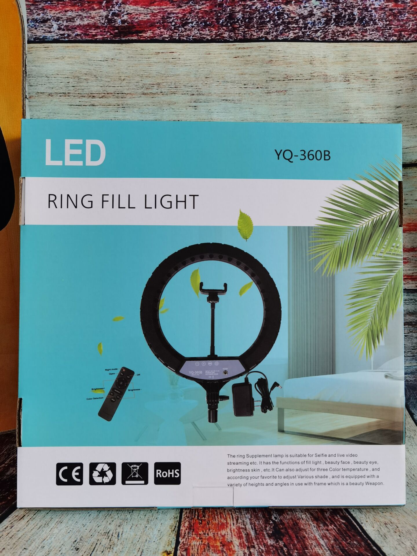 新款YQ360A手机直播支架补光灯YQ360B主播灯网红美颜灯LED环形灯-阿里巴巴