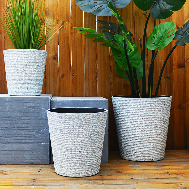 Nordic simple plastic resin flower pot extra large thickened ceramic ...