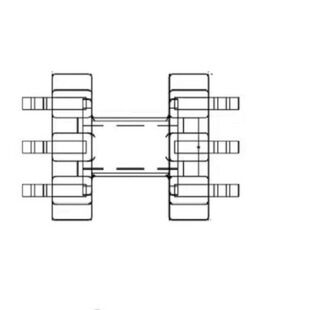 EE8.3骨架贴片SMD骨架单槽3+3针海鸥脚-阿里巴巴
