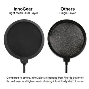 Updated Microphone Pop Filter Dual Layer Mic Pop Shield跨境-阿里巴巴