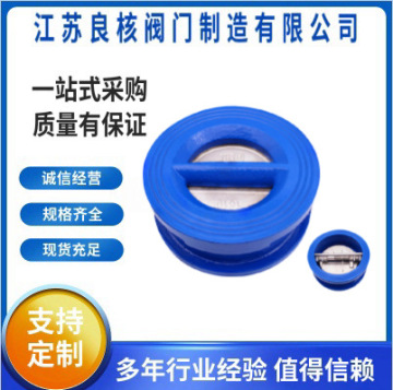 H77X-16 不锈钢阀板对夹式蝶形止回阀 球墨铸铁蝶式止回阀 DN100-阿里巴巴