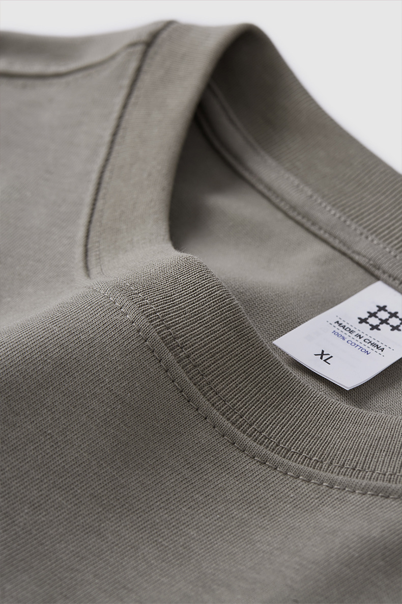 捷展男装|265G山系裂纹重磅日落印花T恤2025春夏新品宽松潮牌短袖-阿里巴巴