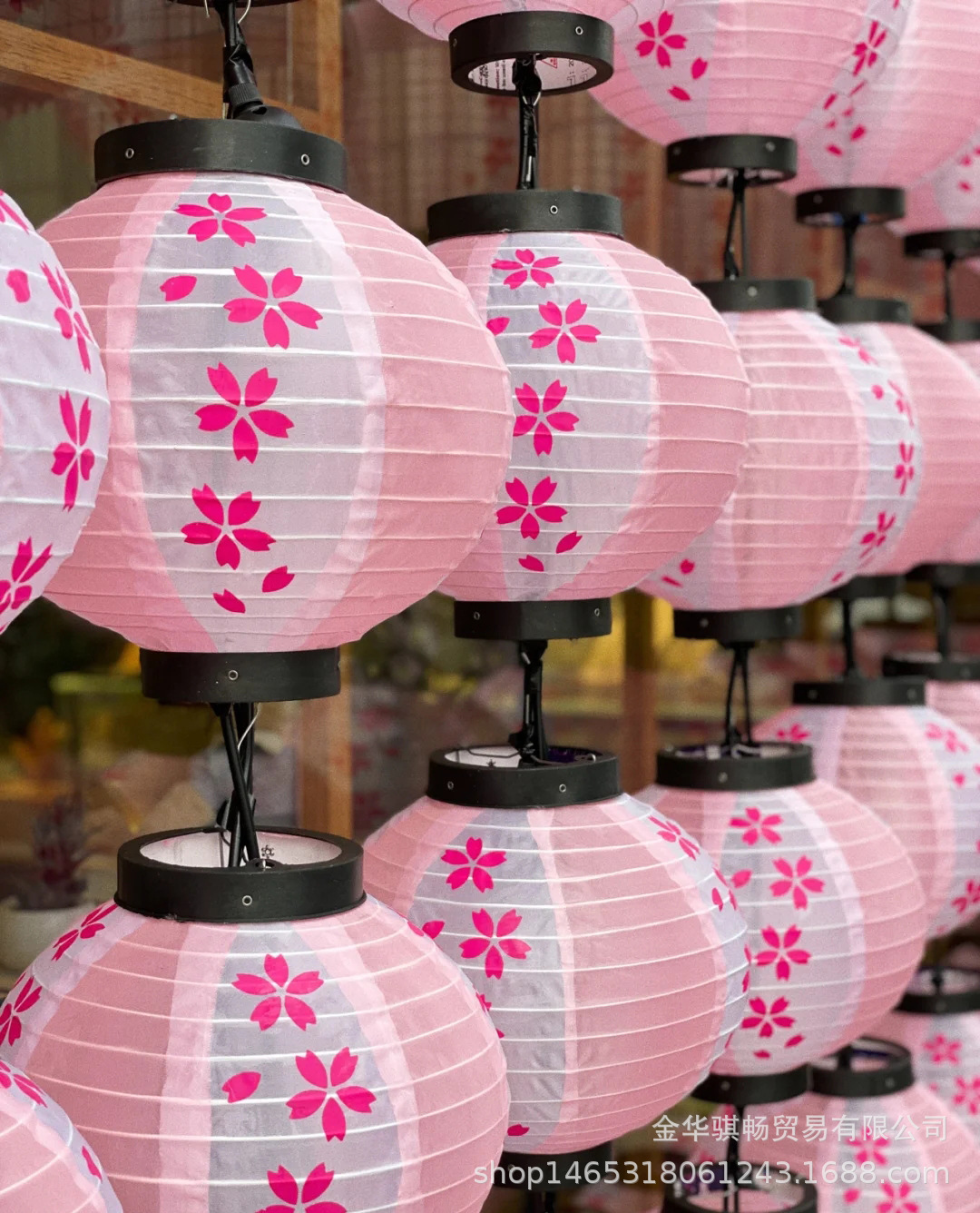 日式灯笼和风日本樱花装饰挂中秋节古风户外防水广告可定冬瓜灯笼-阿里巴巴