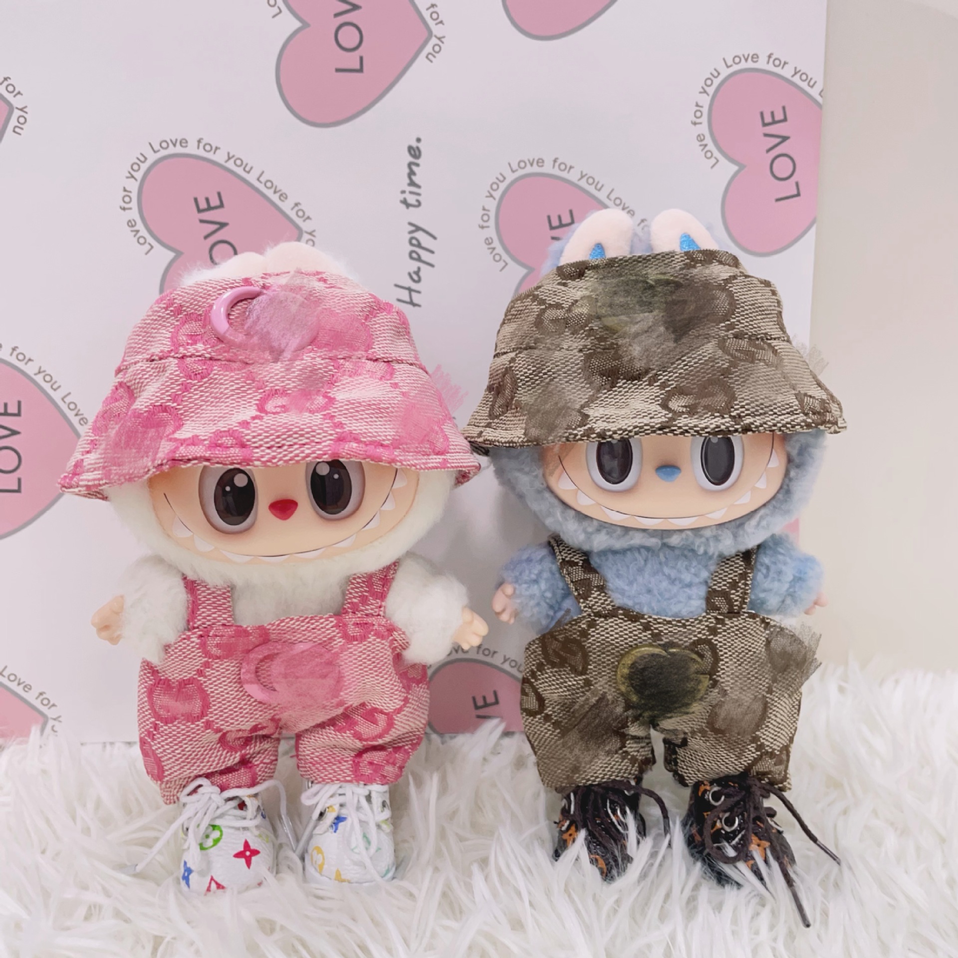 Clothing Only] First, Second, and Third Generation Labubu Clothes Brown ...