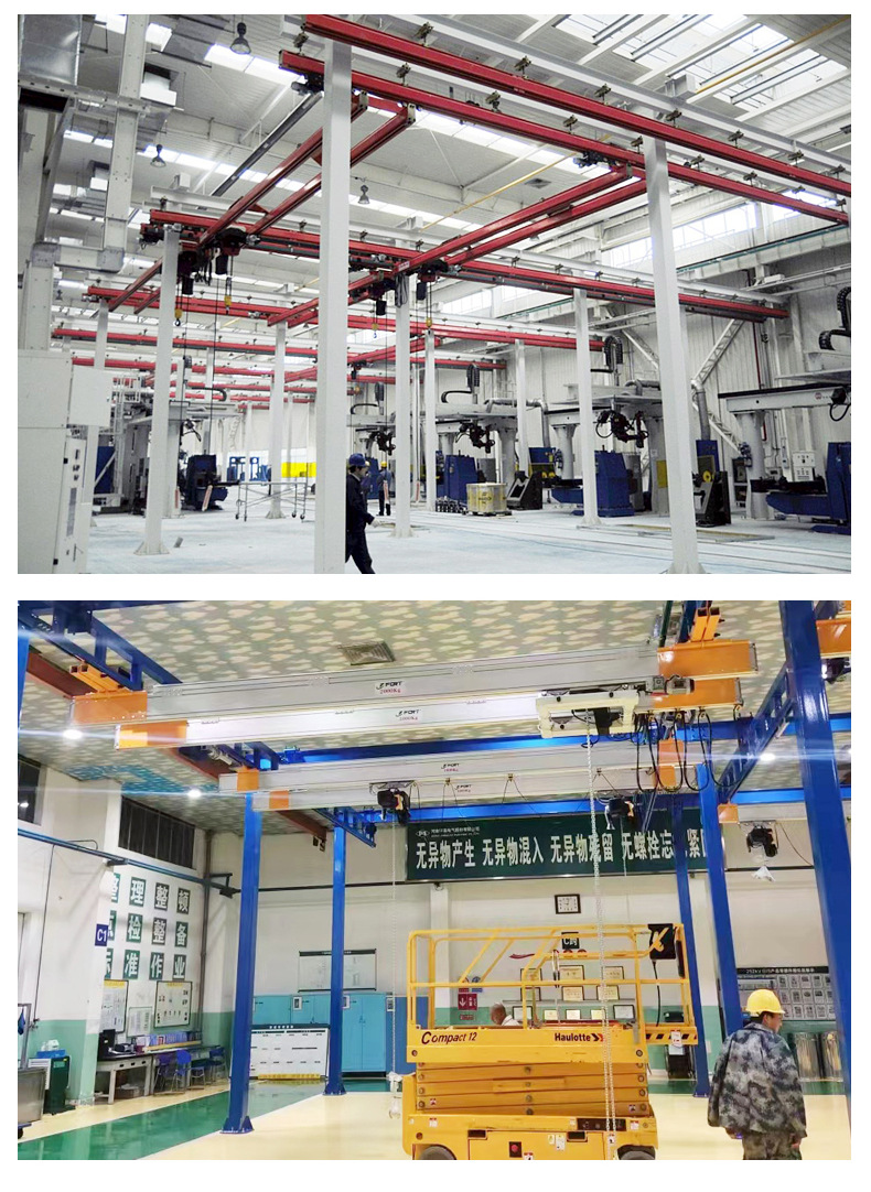 直供车间用轻型KBK轨道柔性吊 刚性轨铝轨悬挂柔性组合式起重机-阿里巴巴