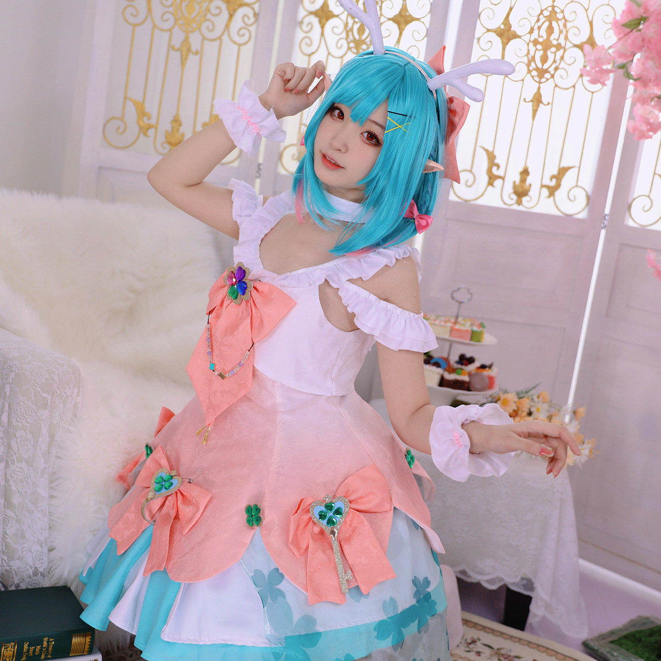 王者荣耀cos服瑶时之祈愿情人节限定皮肤cospaly游戏服装女-阿里巴巴