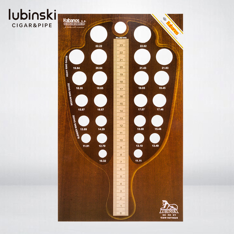 Rubinski cigar caliper measuring inch ring diameter length comparison ...