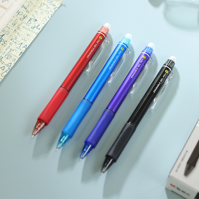 晨光AKPH3201按动热可擦中性笔0.5子弹头学生书写用黑晶蓝可擦笔-阿里巴巴