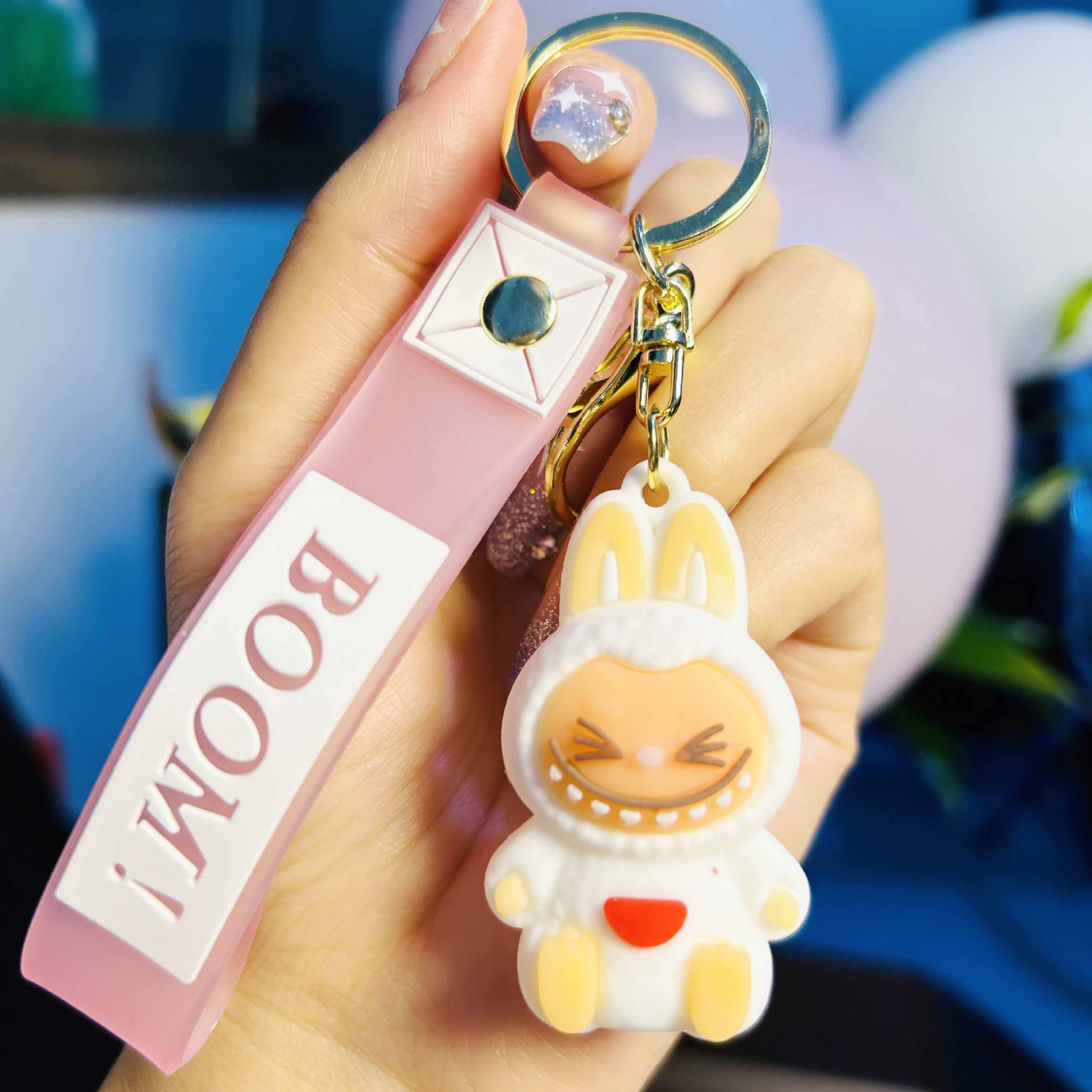 跨境labubu拉布布小绵羊钥匙扣可爱卡通公仔包挂件抓娃机礼品批发-阿里巴巴
